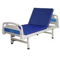 China One Crank Hospital Bed ABS Metal Medical Bed 200x90x50cm with Mattress 150kg Capacity for sale