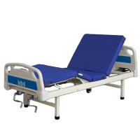 China Manual 2 Crank Hospital Bed for Elderly Patients Nursing Medical Bed H500mm L2000mm for sale