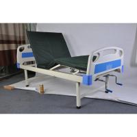 China Manual 2 Crank Hospital Bed for Elderly Patients Nursing Medical Bed H500mm L2000mm for sale