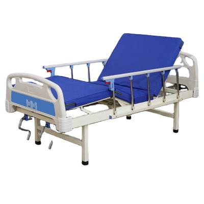China Two Crank ABS Manual Medical Bed 250kg Load Capacity with Mattress Side Rail for sale