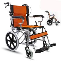 China Medical Transport Wheelchair Soft Seat Solid Tire 100kg Capacity Foldable Steel Frame for sale