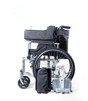 China Medical Transport Wheelchair Detachable Leg Liftable Handrail 100kg Capacity 89x103x68cm for sale