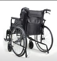 China Heavy Duty Paralyzed Patient Transfer Wheelchair 150kg Capacity Thickened Frame 24 Inch Rear Wheel for sale