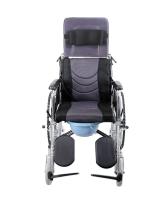 China Hydraulic Medical Transport Wheelchair 200kg Capacity Foldable with Dinner Table for sale