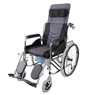 China Hydraulic Medical Transport Wheelchair 200kg Capacity Foldable with Dinner Table for sale