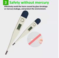 China Digital Armpit Oral Electronic Medical Thermometer 40s Fast Reading with LCD Display for sale