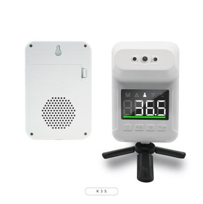 China Wall Mounted Infrared Forehead Thermometer with Stand Alarm 32.0-42.9°C 1s Measurement for sale