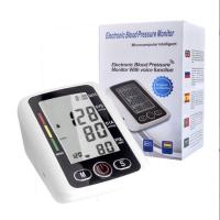 China 3mmHg Accuracy Digital Blood Pressure Monitor Voice Broadcast Upper Arm BP Machine 90 Memory for sale