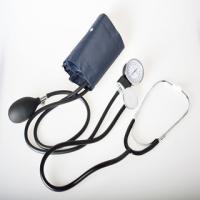China Manual Blood Pressure Monitor Arm Sphygmomanometer 0-300mmHg Double Tube Stethoscope for sale