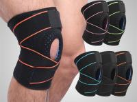 China Wear Resistant Basketball Knee Pad with 4 Springs Support Breathable Sweat Wicking for sale