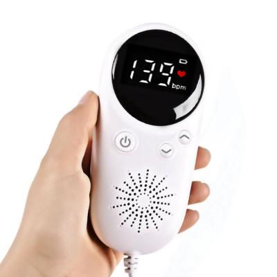 China 20mW Magnetic Suction Handheld Fetal Heart Monitor 3.0MHz Pregnancy Heartbeat Machine for sale