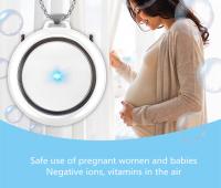 China Wearable Neck Air Purifier 60 Million Negative Ions PM2.5 Haze Removal 5V USB for sale