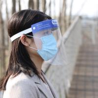 China Blue Elastic Band  Medical Protective Face Shield Pet Face Shield 22*32cm for sale