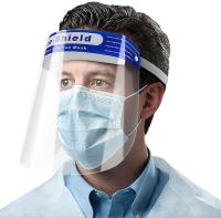 China Blue Elastic Band  Medical Protective Face Shield Pet Face Shield 22*32cm for sale