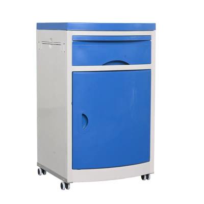 China ABS Medical Bedside Cabinet 480x480x780mm Hospital Bedside Locker with Drawer and Cupboard for sale