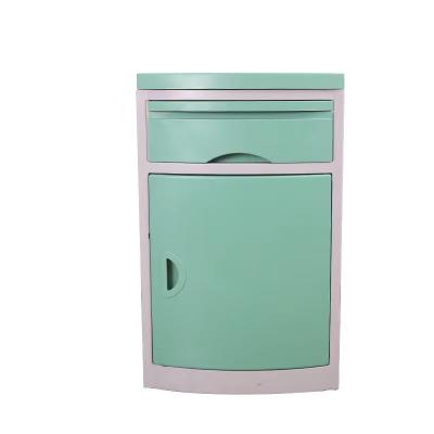 China ABS Plastic Hospital Bedside Cabinet with Drawers 780mm Height 50kg Load for sale