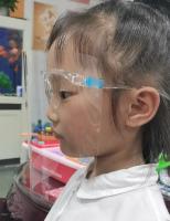China Children  Full Plastic Face Shield 0.26mm Anti Splash Protective Windbreak for sale
