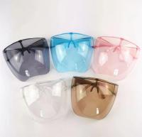 China Kids Anti Fog Plastic Face Shield Goggles 1mm Thickness Colored Safety Glasses for sale