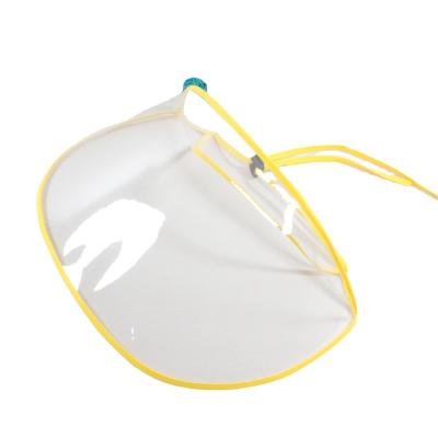 China Detachable Plastic Face Shield 0.3mm Anti Fog Kids Adult Protective Fisherman Hat for sale