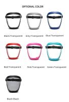 China Full Face Integrated HD PC Plastic Face Shield For Cycling Isolation 200g for sale