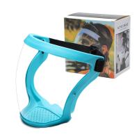 China Full Face Integrated HD PC Plastic Face Shield For Cycling Isolation 200g for sale