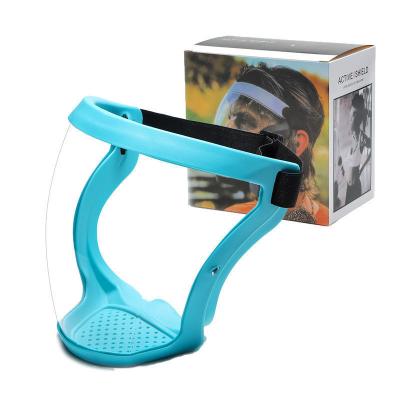 China Full Face Integrated HD PC Plastic Face Shield For Cycling Isolation 200g for sale