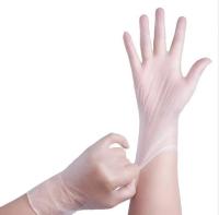 China FDA S-XL Disposable Protective Gloves Food Grade Powder Free PVC Gloves 100pcs per Box for sale