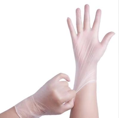 China FDA S-XL Disposable Protective Gloves Food Grade Powder Free PVC Gloves 100pcs per Box for sale