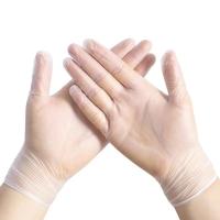 China FDA S-XL Disposable Protective Gloves Food Grade Powder Free PVC Gloves 100pcs per Box for sale