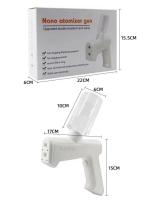 China Double Head Disinfectant Mist Gun 250ml USB Charging 1500mAh Sanitation Spray Gun for sale