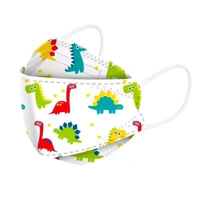 China Children KF94 3D Fish Shape Disposable Face Mask 4 Layer Filtration 10pcs per Bag for sale