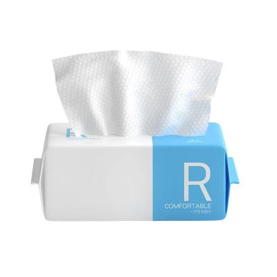 China Disposable Cleaning Face Towel Cotton 200x150mm 80gsm Thickened Spunlace for sale