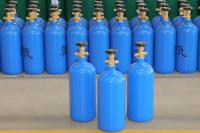 China Seamless Steel Oxygen Cylinder 2L to 40L with Valve 105mm to 219mm Diameter 150 Bar for sale