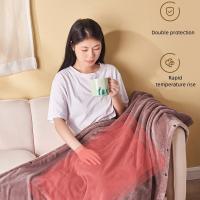 China 45-55°C Electric Heated Throw Blanket Soft Plush Washable USB 3 Temperature Levels for sale