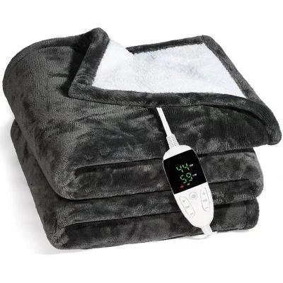 China 6 Levels Washable Electric Heating Pad Flannel Blanket 130x150cm 150W for sale
