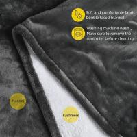 China 6 Levels Washable Electric Heating Pad Flannel Blanket 130x150cm 150W for sale