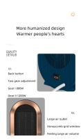 China Mini Desktop PTC Fan Heater 400W 220V with CE Certification for Home Office Use for sale