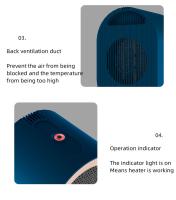 China Mini Desktop PTC Fan Heater 400W 220V with CE Certification for Home Office Use for sale