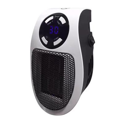 China Mini PTC Ceramic Fan Heater 40W USB Powered Portable Desktop Warm Air Blower with 6 Temperature Levels for sale