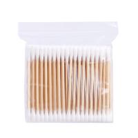 China Degreasing Double Head Disposable Cotton Swab 7.4cm for Makeup Removal for sale
