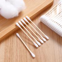 China Degreasing Double Head Disposable Cotton Swab 7.4cm for Makeup Removal for sale