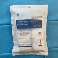 China Disposable 180cm Sterilization Medical Protective Gown Full Body Isolation Suit for sale
