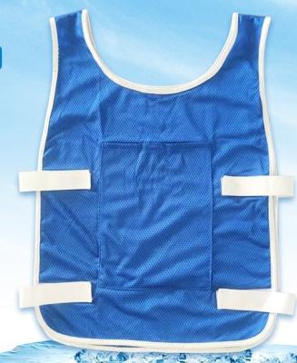 China L Size Cooling Vest Non Woven Fabric Heatstroke Prevention 680g Blue for sale