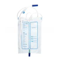 China PP Disposable Drainage Bag 1000ml Medical Catheterization Bag for Hospital Home Use for sale