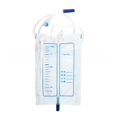 China PP Disposable Drainage Bag 1000ml Medical Catheterization Bag for Hospital Home Use for sale