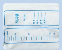 China PP Disposable Drainage Bag 1000ml Medical Catheterization Bag for Hospital Home Use for sale
