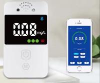 China ABS Non Contact Bluetooth Alcohol Tester 0.00-0.95mg/L Portable Breathalyzer Machine for sale