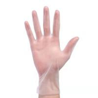 China FDA S-XL Disposable Protective Gloves Food Grade Powder Free PVC Gloves 100pcs per Box for sale