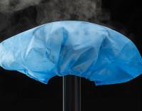 China Disposable Non Woven Shoe Cover 3.6g Anti Slip Dustproof Blue 150x400mm for sale