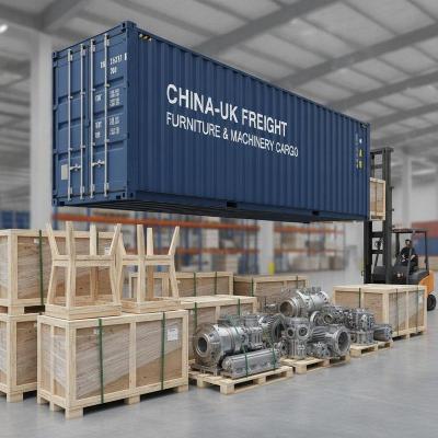 China china-to-uk-freight-forwarder-fcl-furniture-machinery-cargo for sale